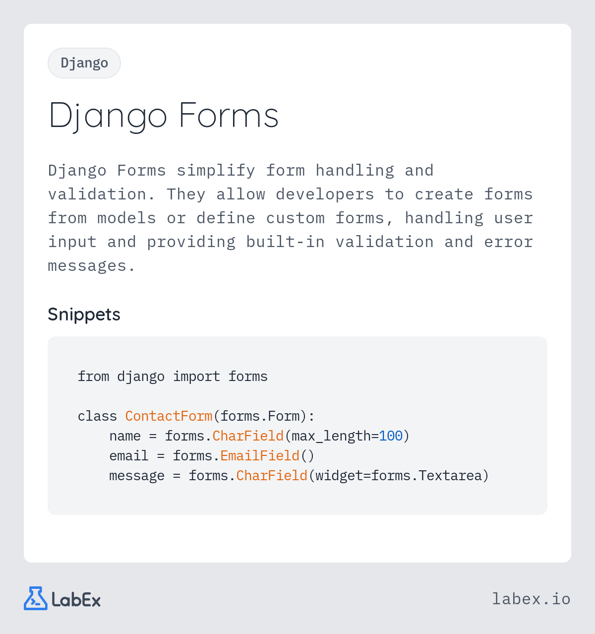 Django Forms